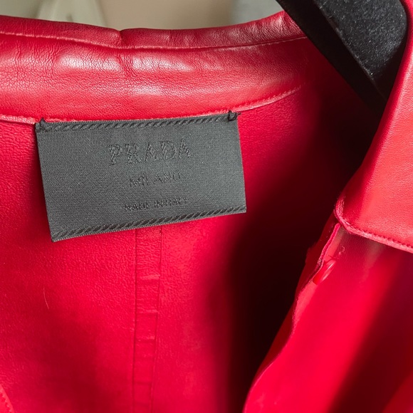 Prada | Jackets & Coats | Vintage Prada Leather Jacket | Poshmark